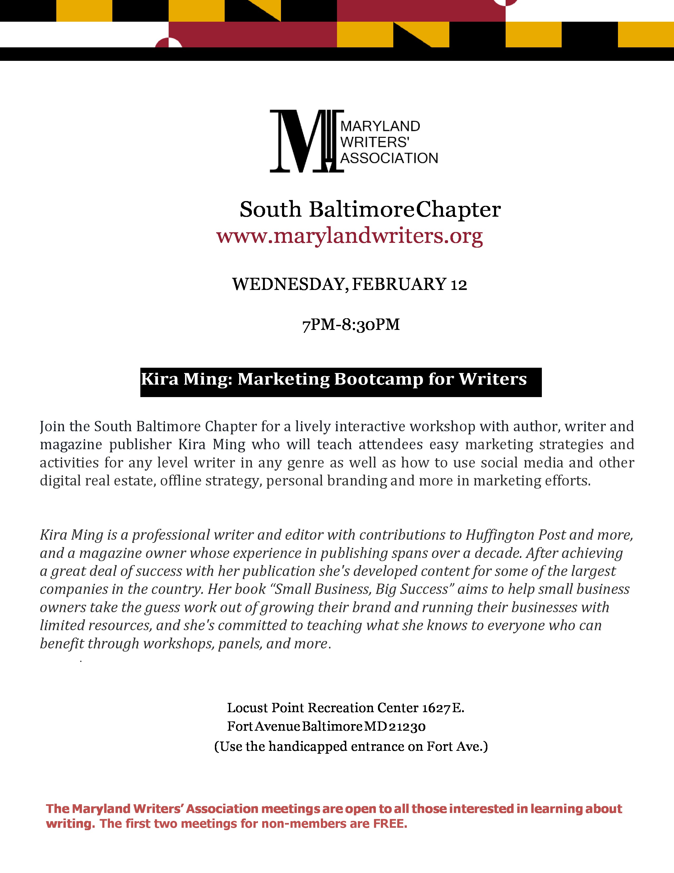 Maryland Writers' Association - Dedicated to the Art, Business, and ...
